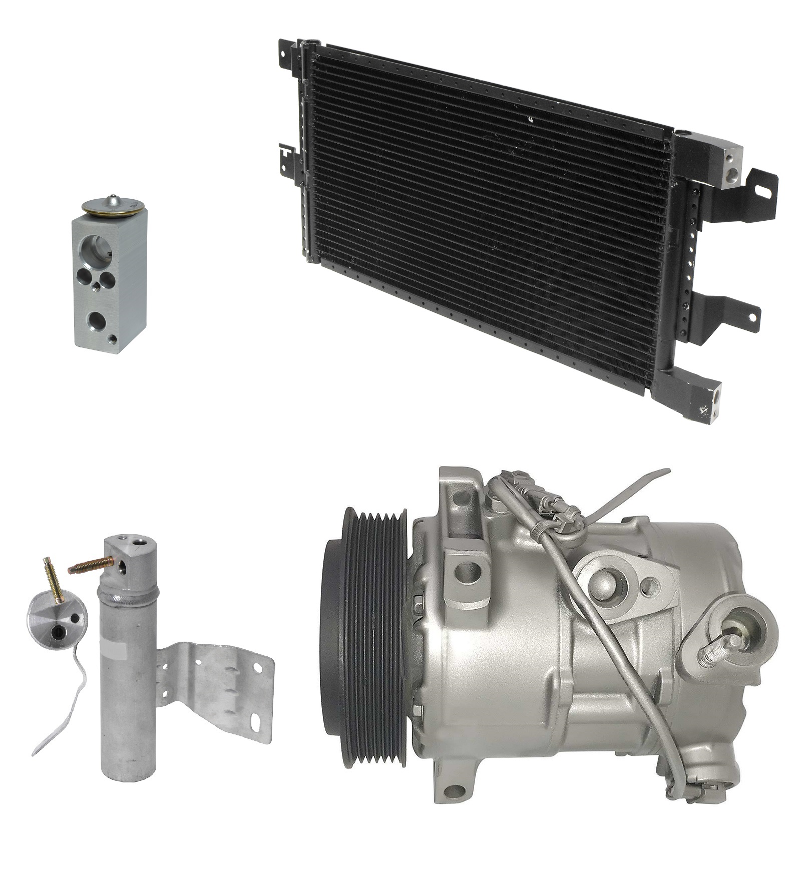 2017 Jeep Compass Latitude 2.4L Compressor and Condenser Kit (KT EG94B)